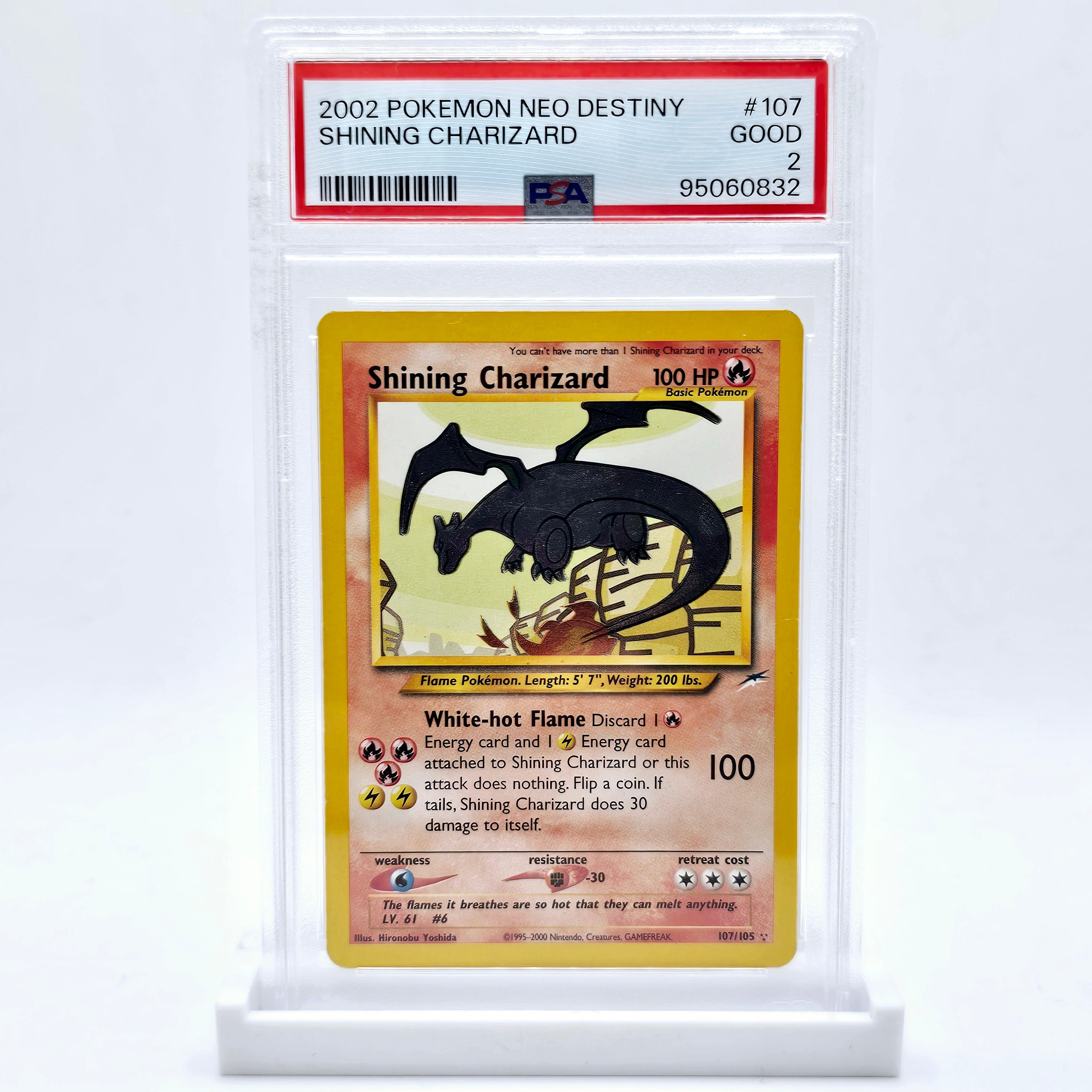 PSA 2 Shining Charizard Holo - 2002 Neo Destiny – Danireon Cards & Games