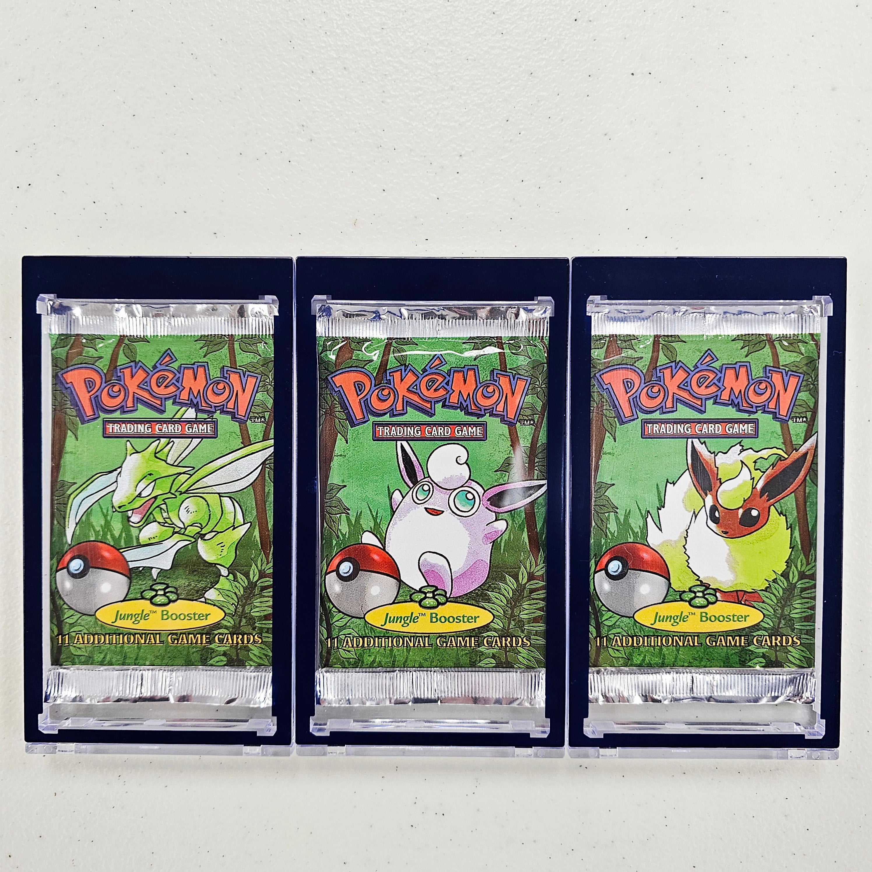 Pokémon Jungle Booster Pack Art Set - Red Font Australia Print ...