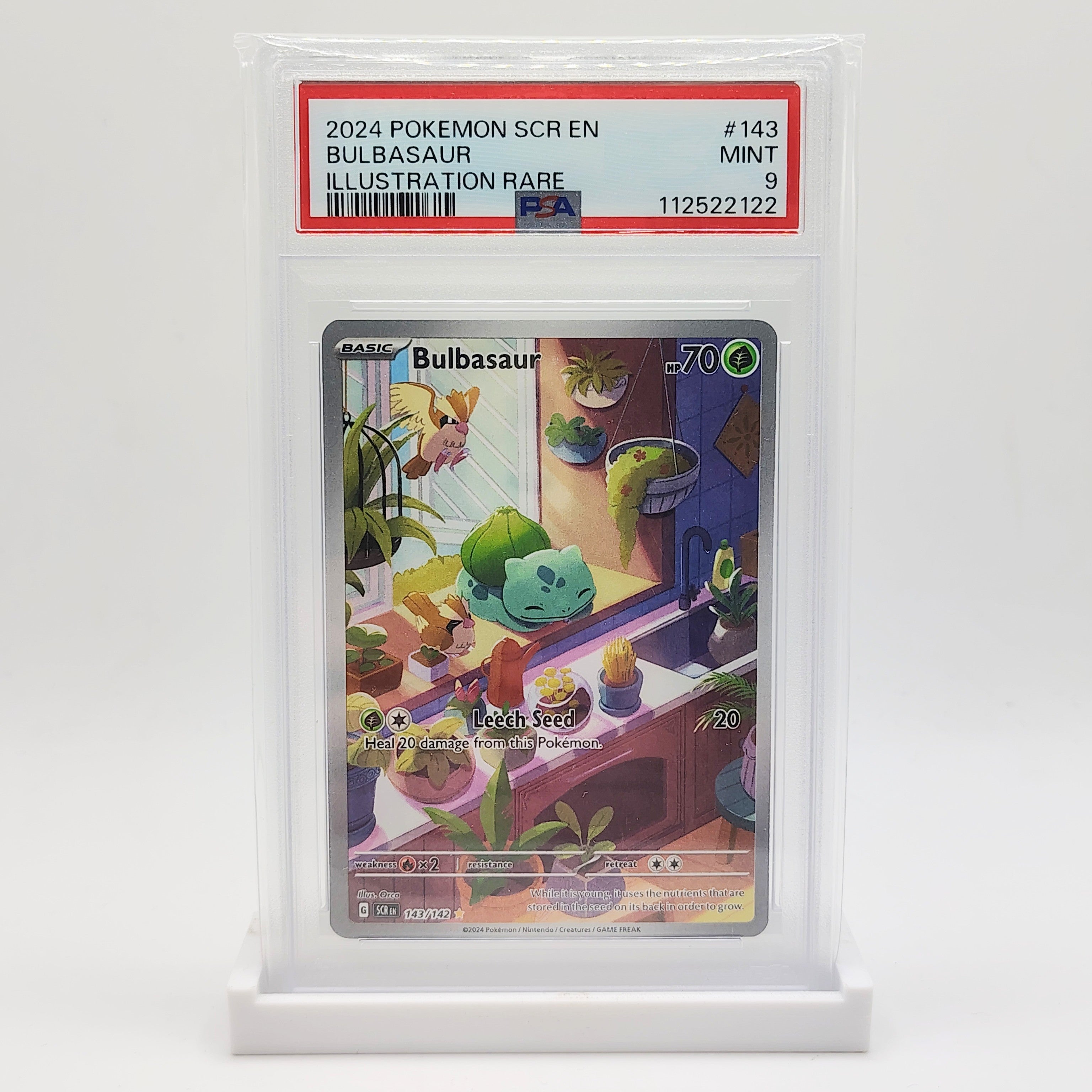 PSA 9 Bulbasaur Illustration Rare (IR) - Stellar Crown English ...