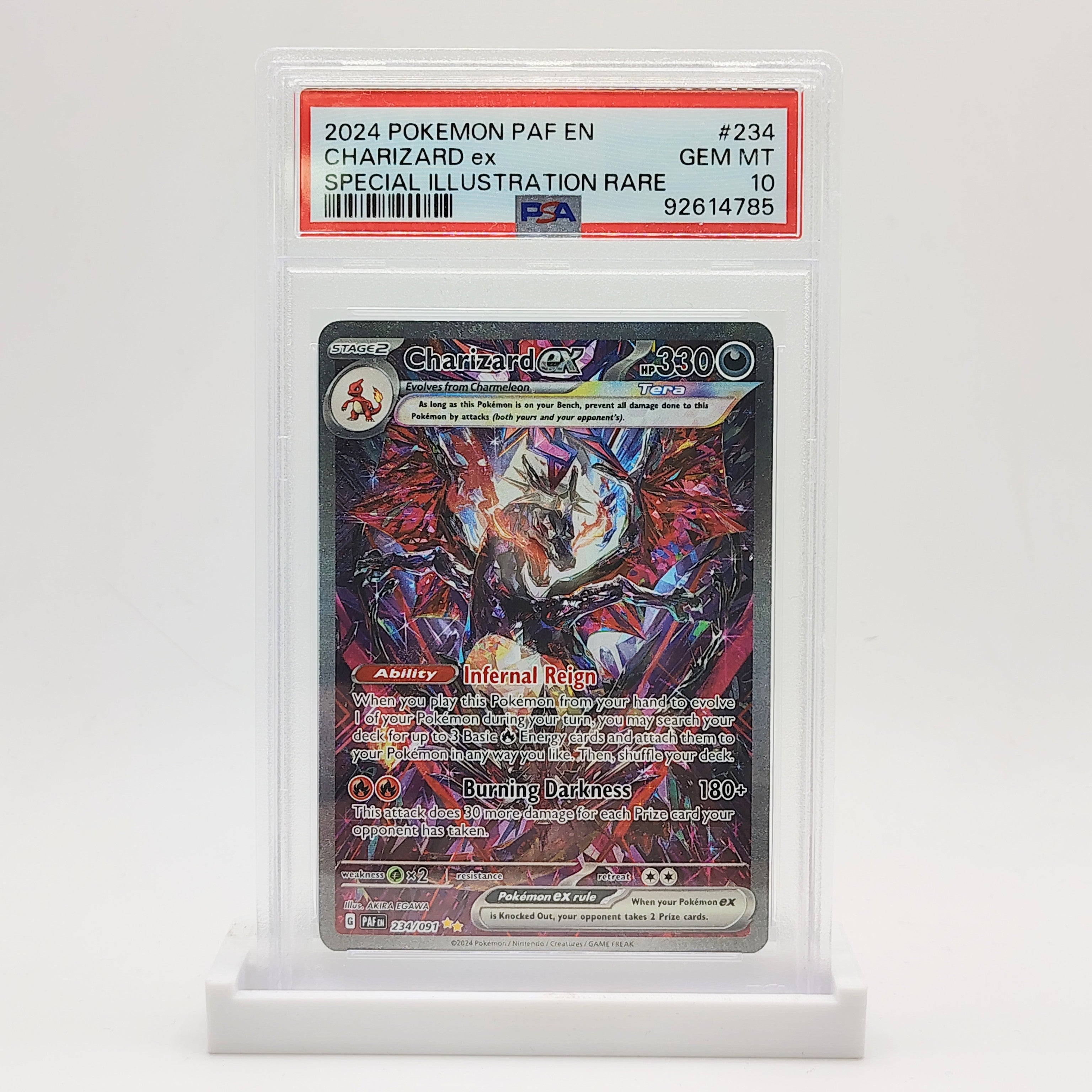 PSA 10 Charizard ex Special Illustration Rare (SIR) - Paldean Fates En ...