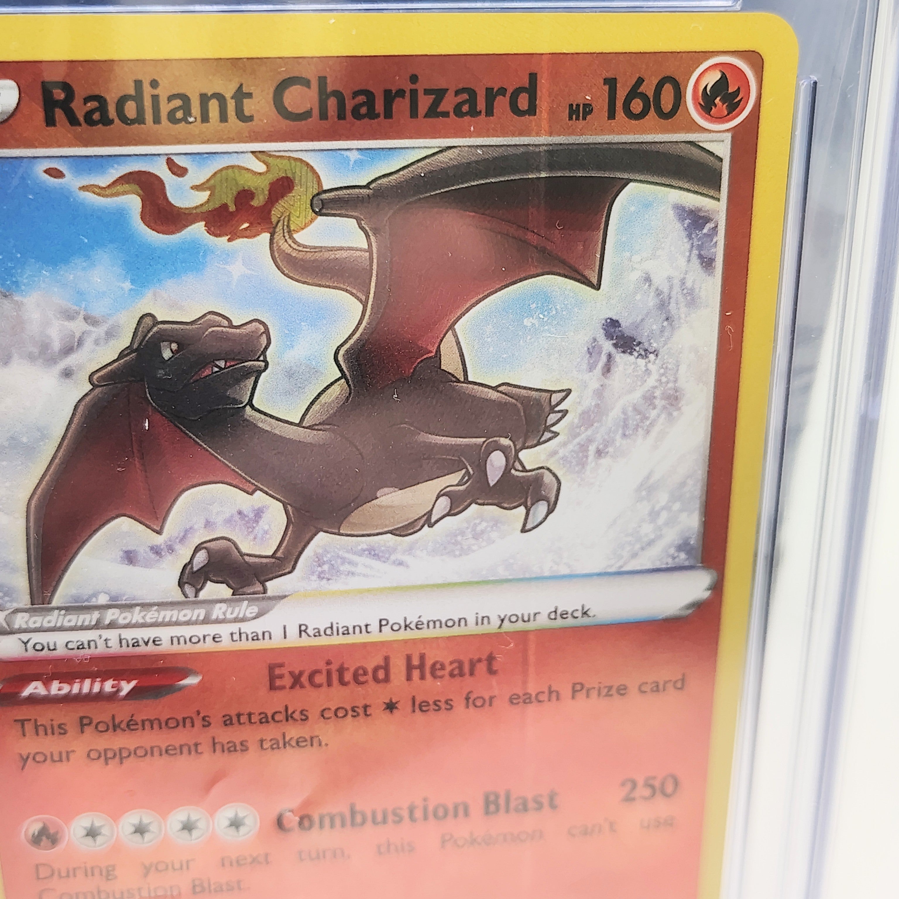 CGC 9 Radiant Charizard - Crown Zenith - Pinched Layer Error – Danireon ...
