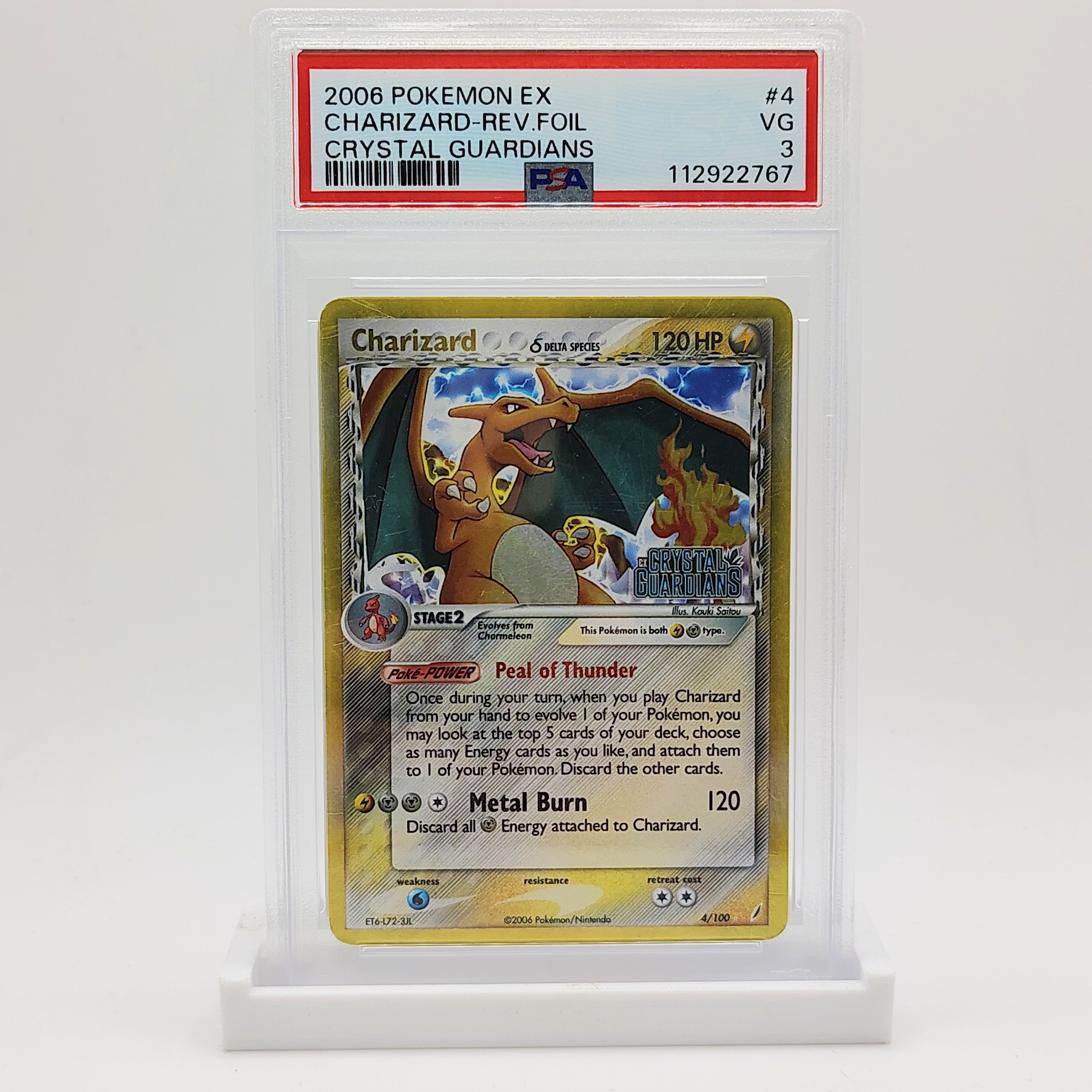 PSA 3 Charizard Reverse Holo (Delta Species) - Crystal Guardians Engli ...