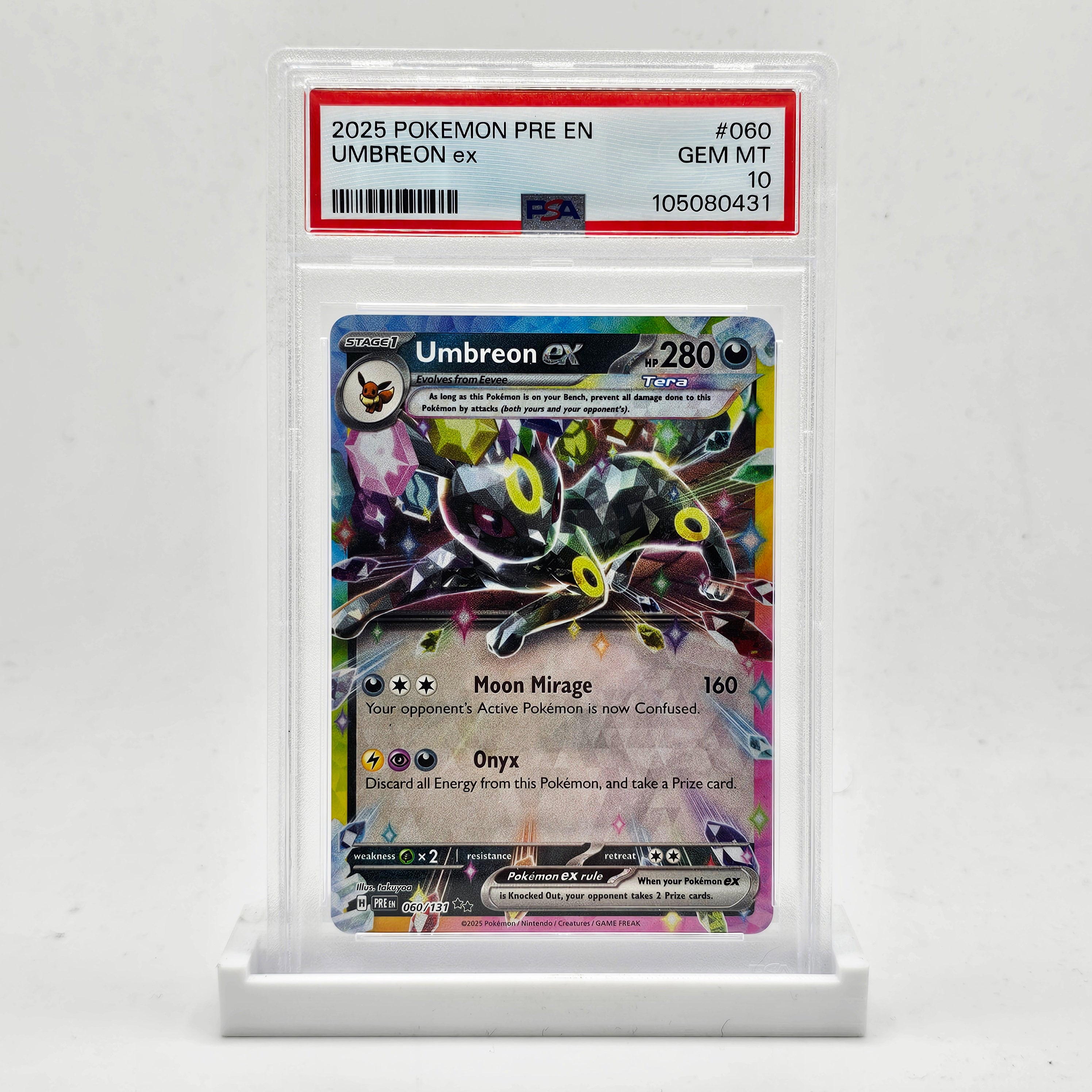 PSA 10 Umbreon ex #060 — 2025 Pokémon Prismatic Evolutions – Danireon ...