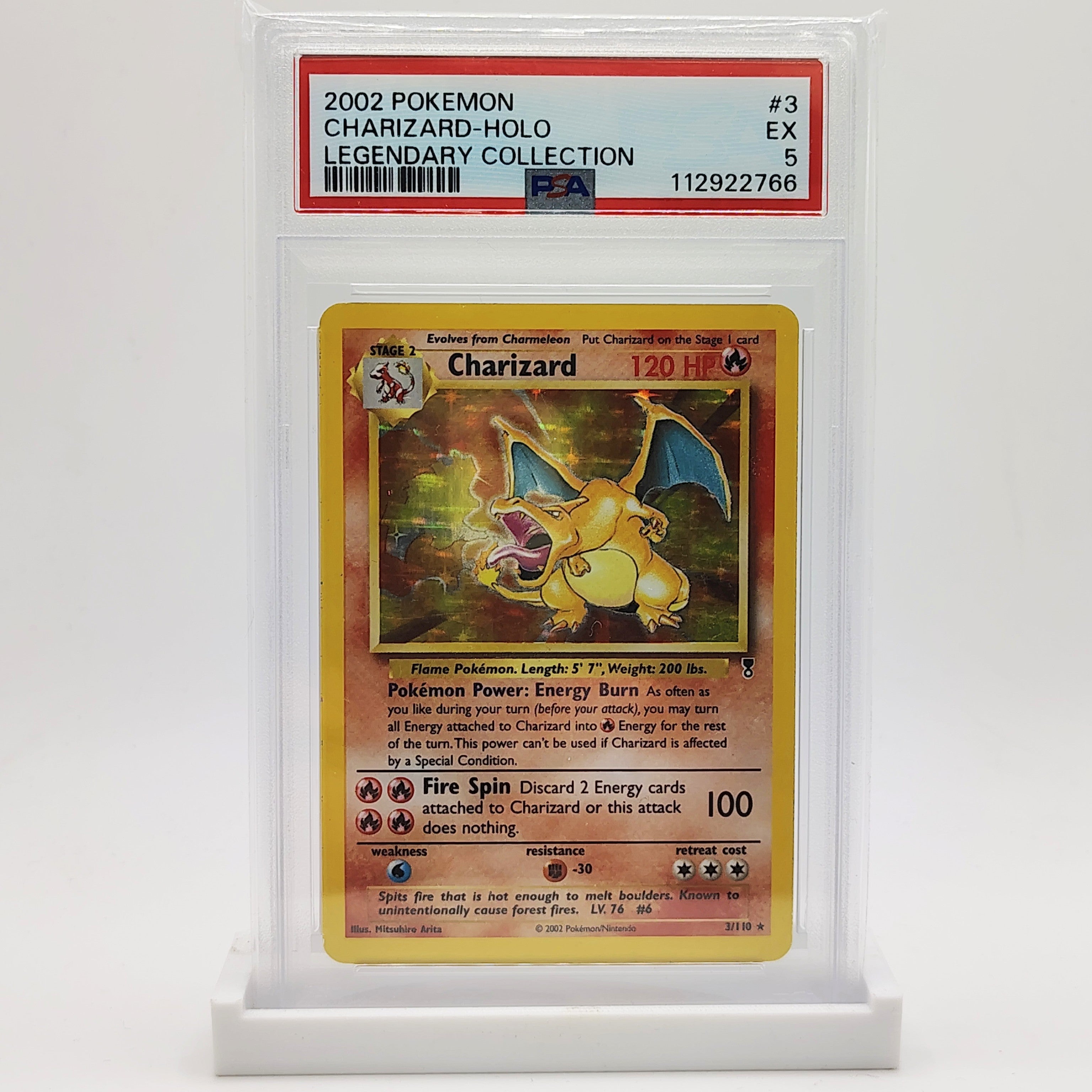 PSA 5 Charizard Holo - Legendary Collection English – Danireon Cards ...