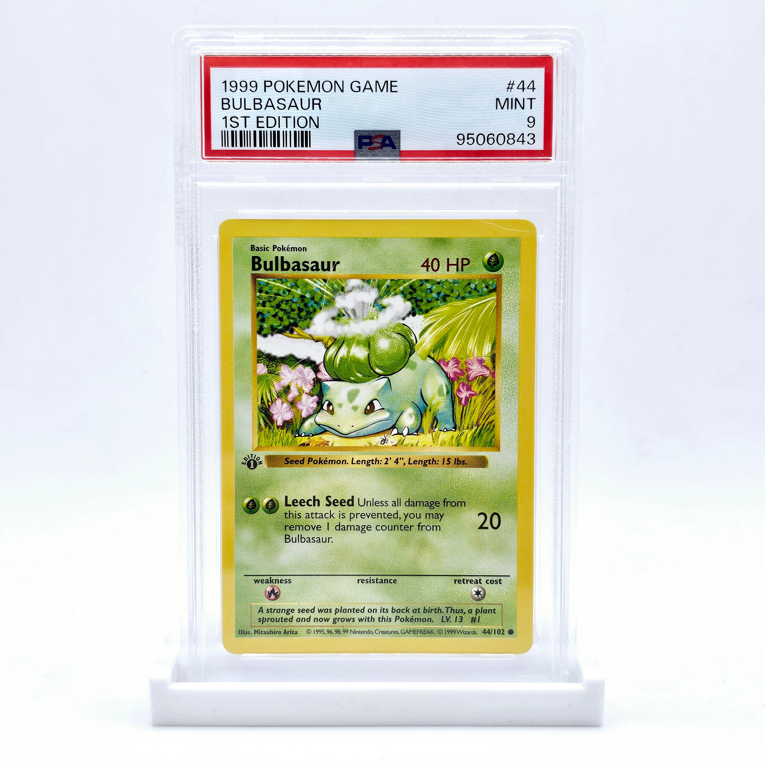PSA 9 Bulbasaur Base Set 1st Edition – Danireon Cards & Games