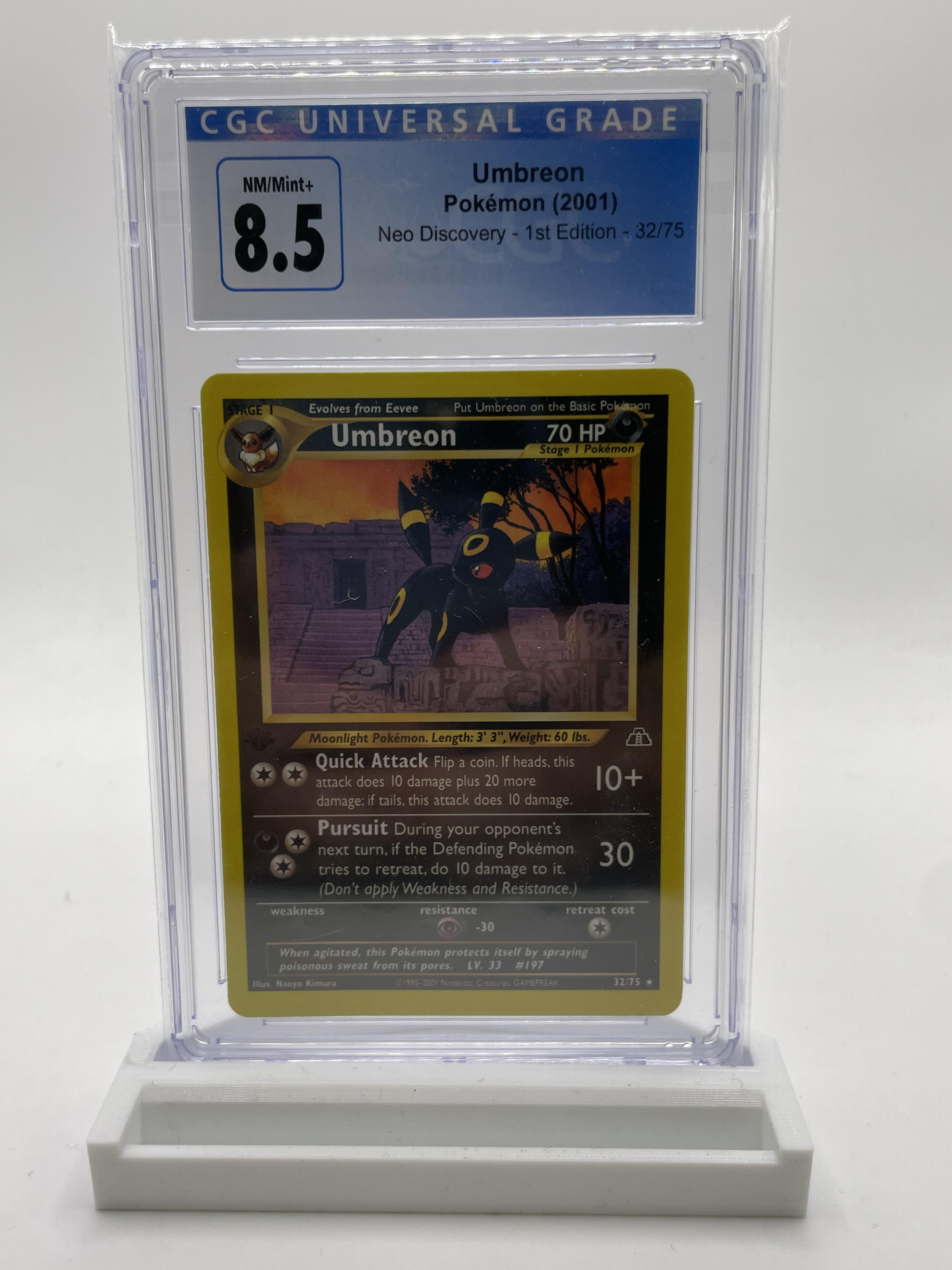 CGC 8.5 1st Edition Umbreon - Neo Discovery - Non Holo – Danireon Cards ...