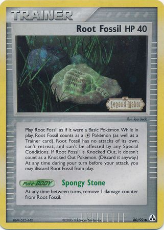 Root Fossil (80/92) (Stamped) [EX: Legend Maker] – Danireon Cards & Games
