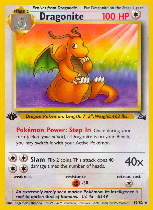 Dragonite (19/62) [Fossil 1st Edition] – Danireon Cards & Games