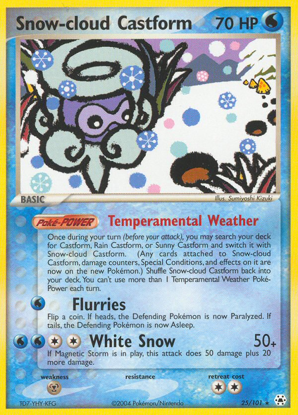 Snow-cloud Castform (25/101) [EX: Hidden Legends] – Danireon Cards & Games