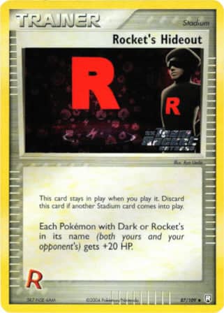 Rocket's Hideout (87/109) (Stamped) [EX: Team Rocket Returns ...