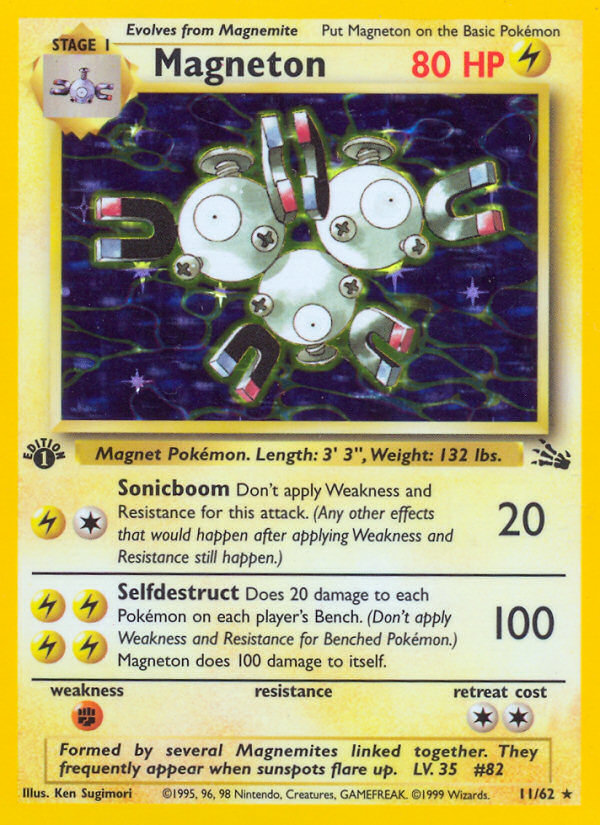 Magneton (11/62) [Fossil 1st Edition] – Danireon Cards & Games