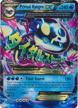 Primal Kyogre EX (55/160) (Jumbo Card) [XY: Primal Clash] – Danireon ...